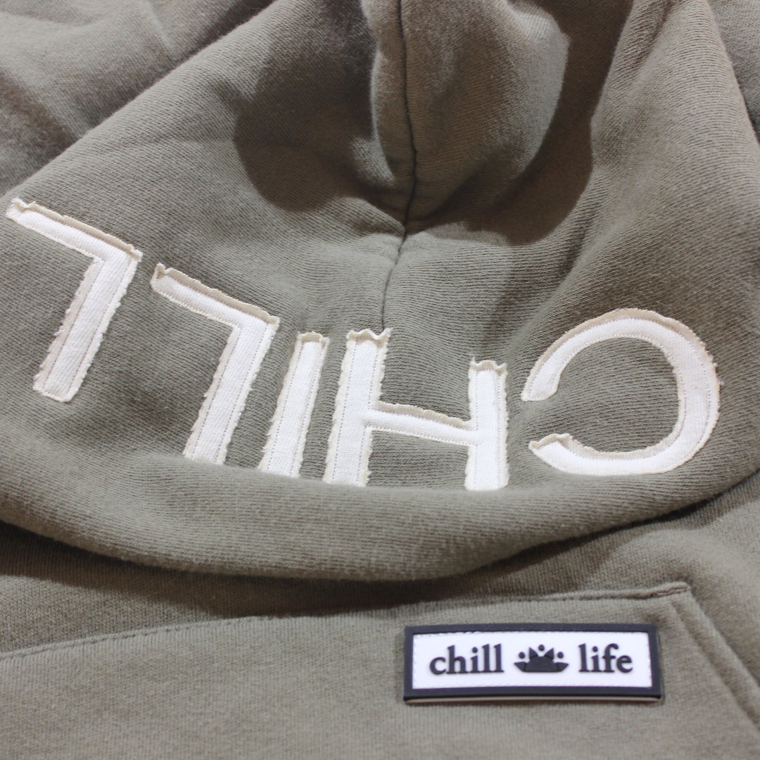 Zen Zip Essentials Hoodie in Black | Chill Life – chill life style